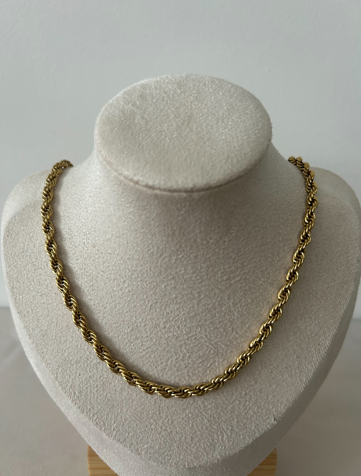 Rope Chain Necklace Gold 4mm - TAF Lifestyle